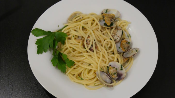 Spaghettini con le arselle – spaghetti met schelpen – Cucinone